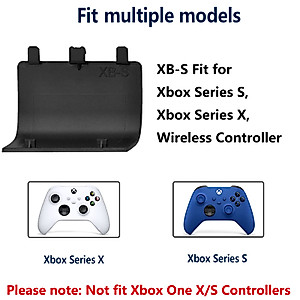 4 Pack Replacement Battery Cover Door Compatible with Xbox One, One S, One X Controller, Battery Back Shell Repair Part Compatible with Xbox Wireless Controller (Black, White)
