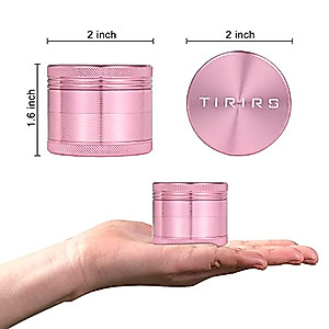 TIRIRS Aluminium Grinder 2 Inch Pink.