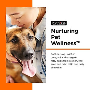 Nutri-Vet Shed Defense Soft Chews for Dogs - Supports Normal Shedding and Healthy Coat - 60 Soft Chews