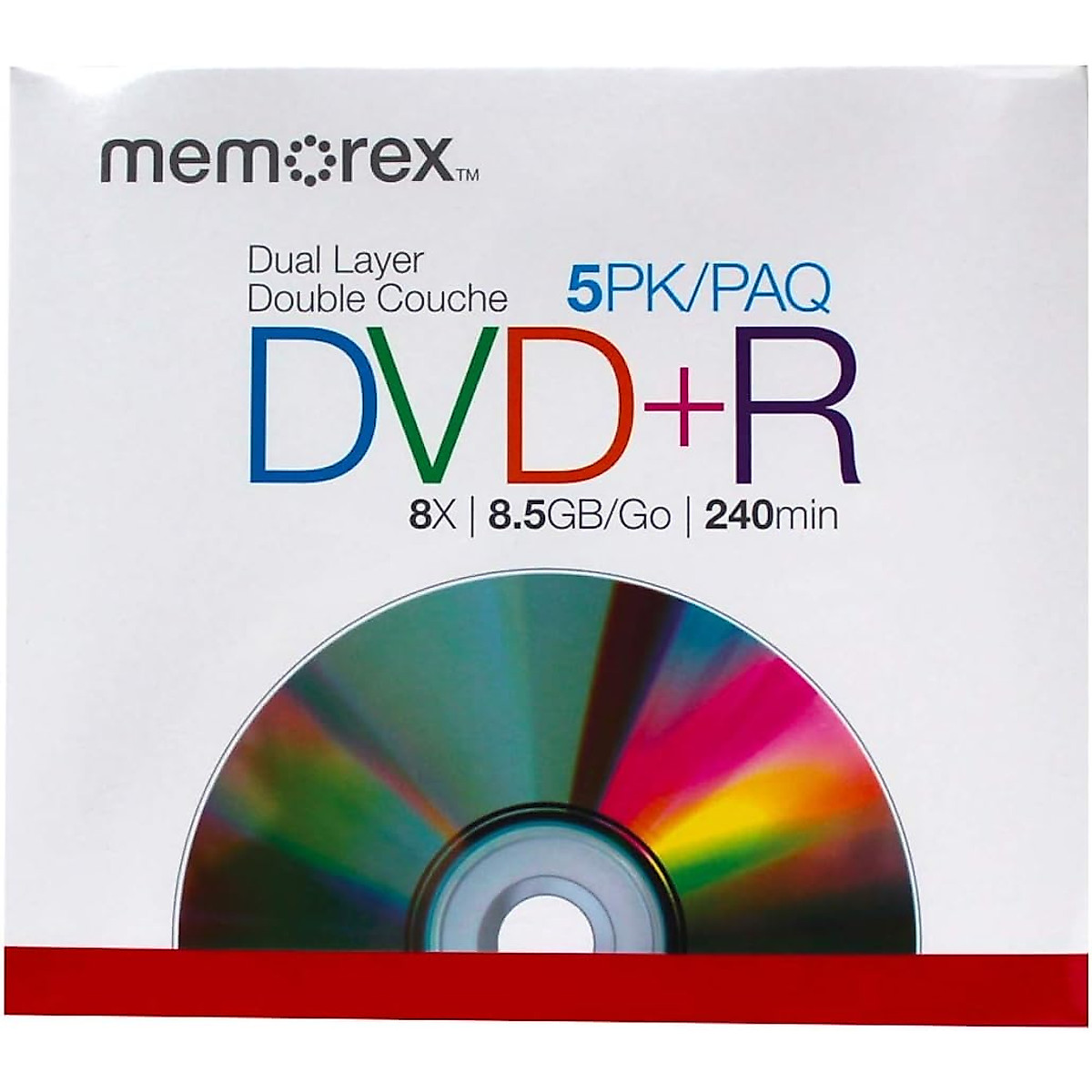 Memorex 8.5GB 8X Double Layer DVD+R (5 Pack)