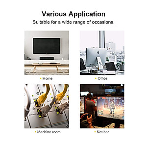 Yauhody CAT 8 Ethernet Cable 25 ft, High Speed 40Gbps 2000MHz Flat Heavy Duty Internet Cable with Gold Plated RJ45 Connector, Indoor&Outdoor Network Wire for Gaming,Router,Modem,PC,Laptop(White)