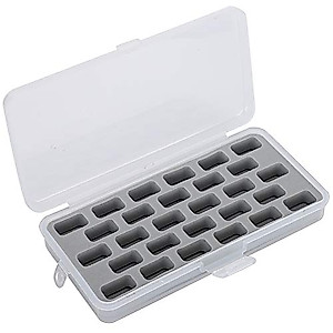GLOGLOW Spools Box, Transparent Plastic Material Thread Storage Box, for Home mudroom Arts Crafts Office DIY Tools Garage