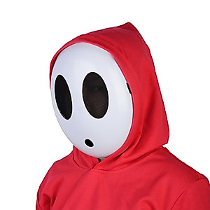 Monisorly White Shy Guy Mask Girl Halloween Mask Full Face Mask Costume Cosplay Prop Accessories (Girl)