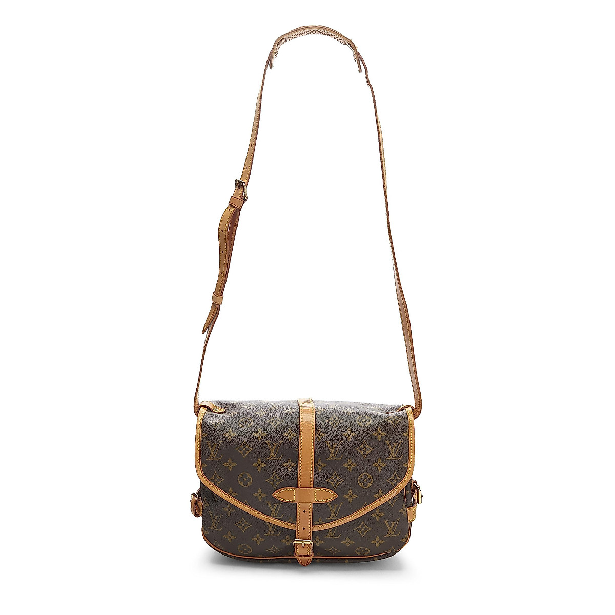 Louis Vuitton, Pre-Loved Monogram Canvas Saumur 30, Brown