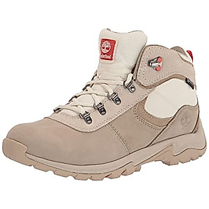 Timberland Women's Mt. Maddsen Mid Leather Waterproof Hiker Hiking Boot, Light Brown Nubuck, 7.5