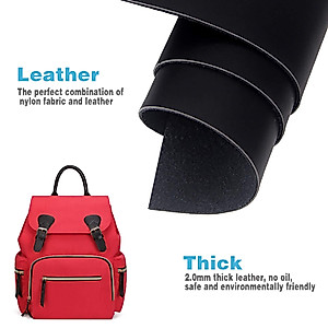 QIMIAOBABY Diaper Backpack, Waterproof Nylon Baby Nappy Storage Bag (Red)