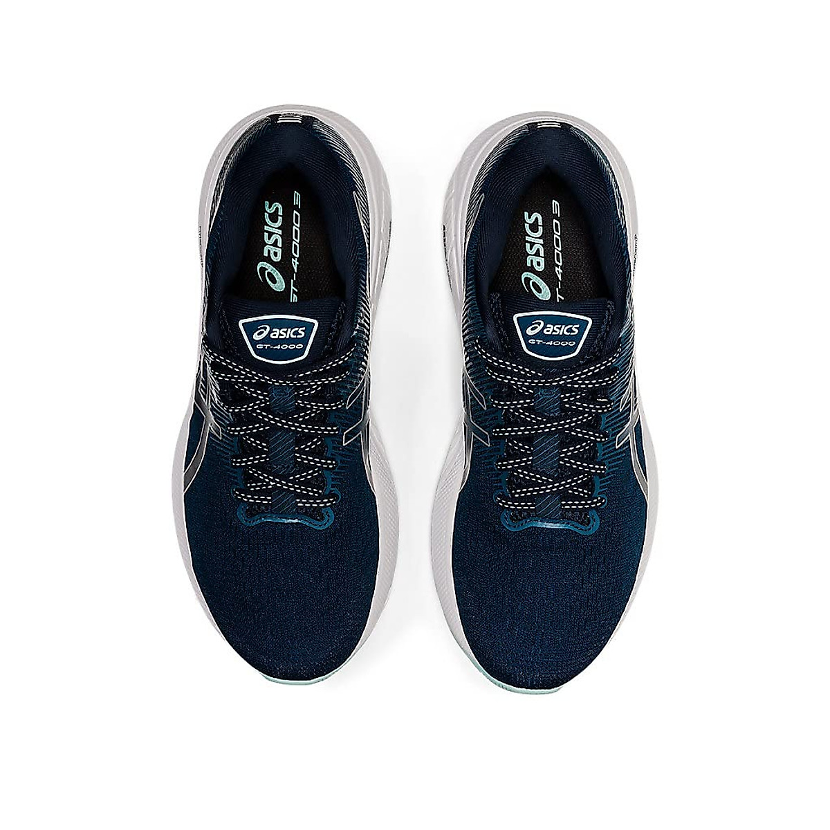 ASICS Women's GT-4000 3 Running Shoes, 8, French Blue/Pure Silver