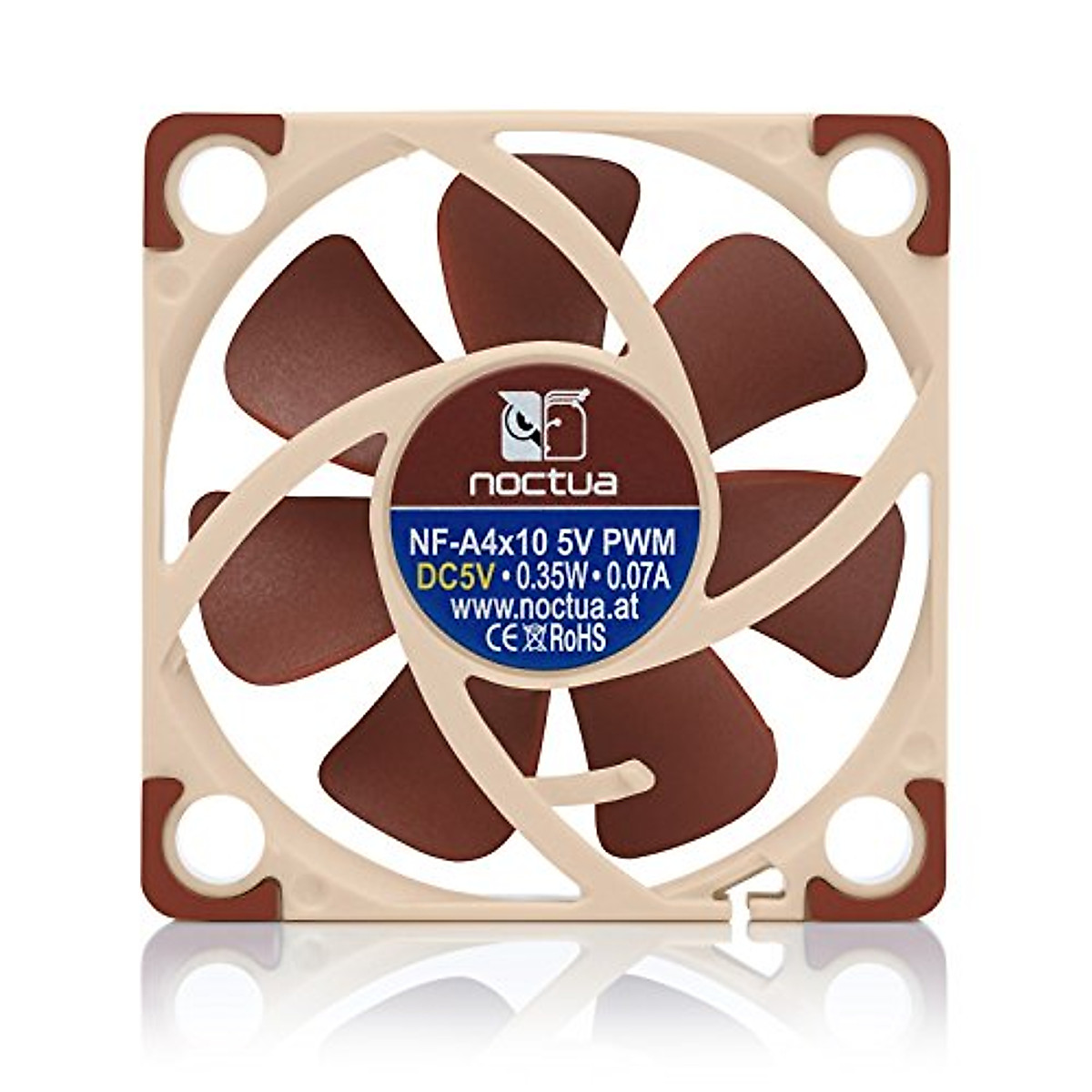Noctua NF-A4x10 5V PWM, Premium Quiet Fan with USB Power Adaptor Cable, 4-Pin, 5V Version (40x10mm, Brown)