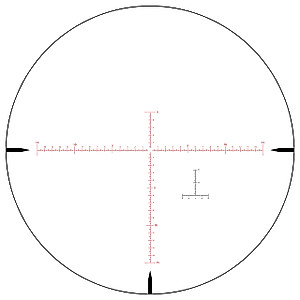 Hi-Lux Optics TP730X50MOA-R Top Angle 7-30 x 50 30mm Tube Rifle Scope with Red Illuminated MOA Reticle, Black