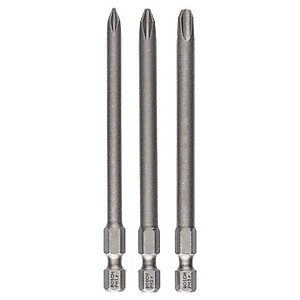 Bosch 2607001757 Phillips Head Bit Set PH1-3 XH 3.5In 3 Pcs