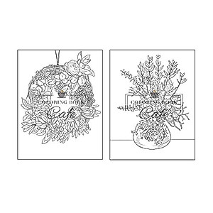 Winter Florals Coloring Book: An Adult Coloring Book Featuring Winter Floral Arrangements, Beautiful Holiday Bouquets and Exquisite Christmas Flowers