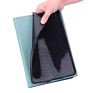 GUSARI Tablet PC case Compatible with All-New Kindle Fire 7 Tablet (7", 12th Generation, 2022 Release) Case PU & TPU Tablet Case Kickstand Tablet Case Card Slot Case Tablet Cover (Color : Blue)