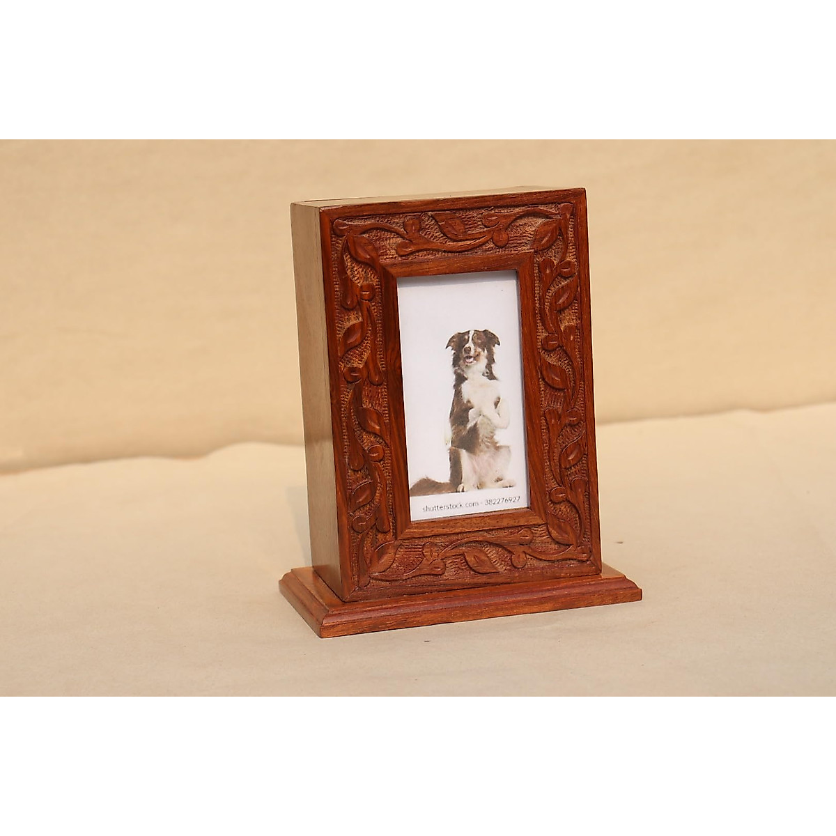 Rosewood Photo Frame Urns for Pet Ashes | Wood Cremation Urns | Decorative Urns | Funeral Urns | Handmade Urn for Cat and Dog | Keepsake Urns | Burial Urns with Bottom Opening System