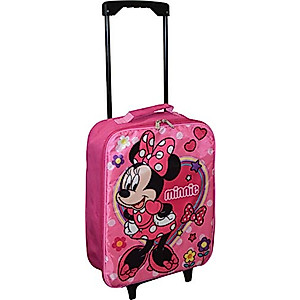 Disney Junior Minnie Mouse 15" Collapsible Wheeled Pilot Case - Rolling Luggage