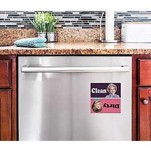 The Golden Girls Dishwasher Magnet, Clean Dirty Magnet Sign Indicator, Trendy Universal Kitchen Dish Washer Refrigerator Magnet, Super Strong Magnet (Golden Girls)