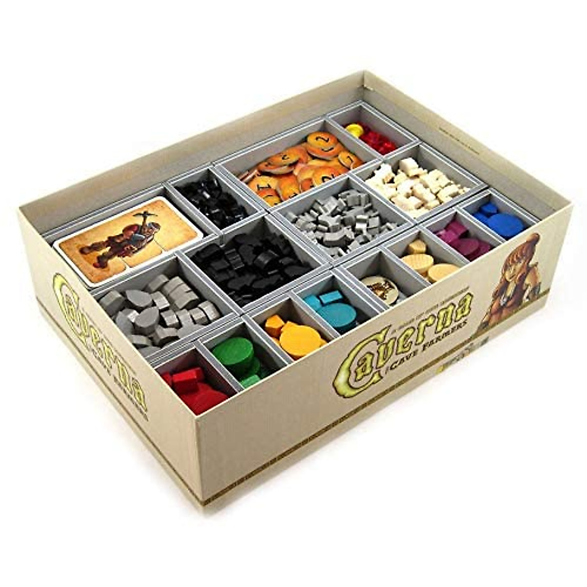 Folded Space Caverna Board Game Box Inserts