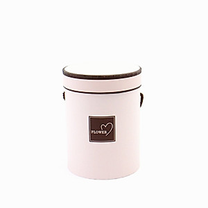 Gift Packaging Paper Box Decorating Round Pink Florist Box 1 Pcs