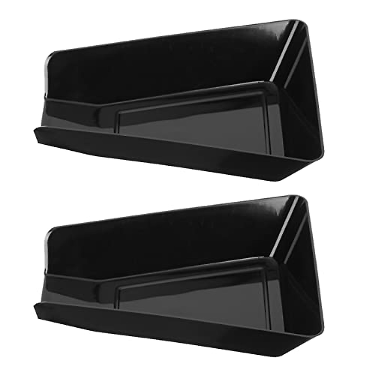 Zerodeko 2 Pcs Coffee Cupping Sample Tray Reusable Plate Plastic Dish for Scooping and Weighing Coffee Beans Home Kitchen Use Black 200g