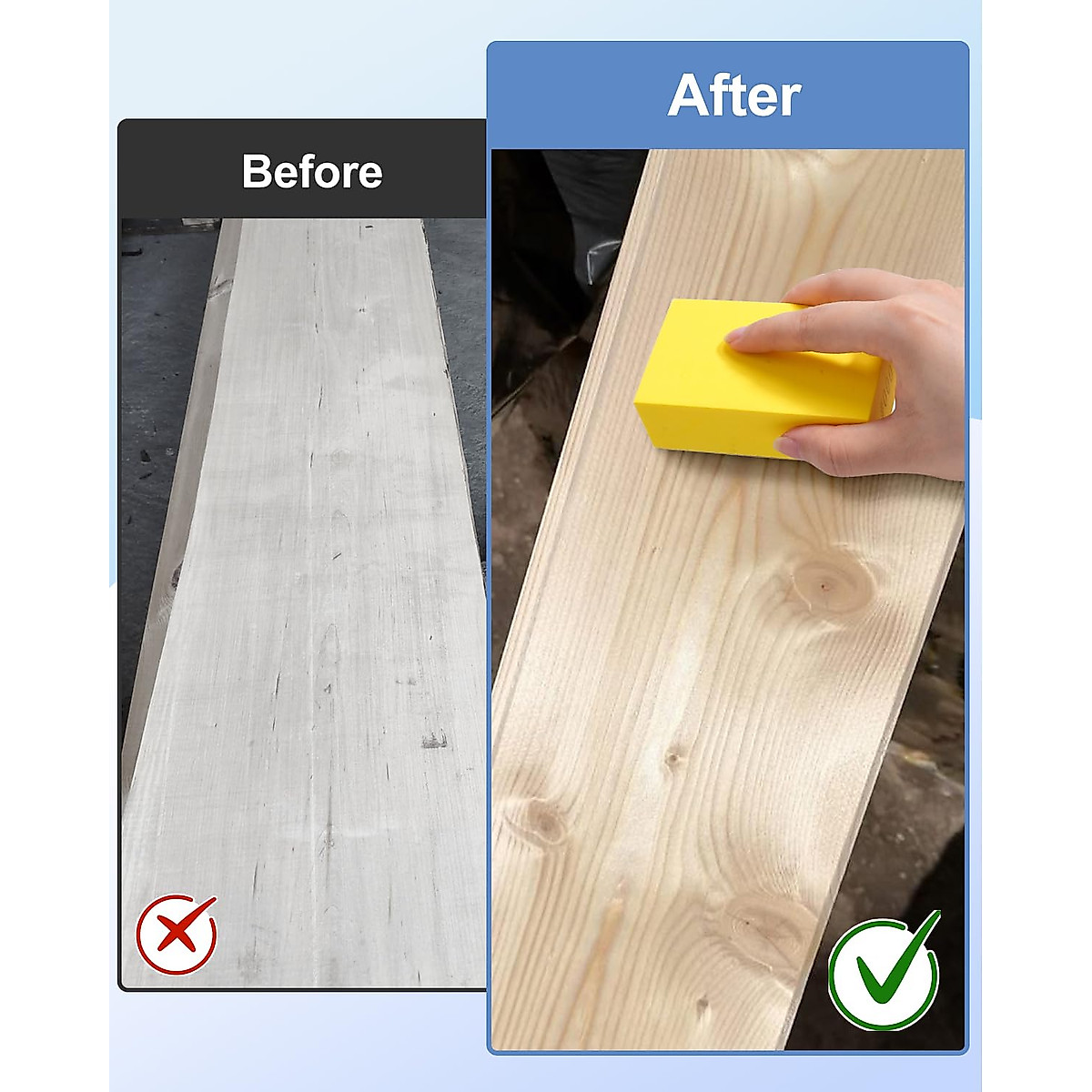 4 Pack Diamond Hand Polishing Pads, Diamond Sanding Pads Assortment, Diamond Sandpaper with High-Density Sponge, Diamond Polishing Pads, for Wood Tile Glass Stone(60/100/200/400 Grit)