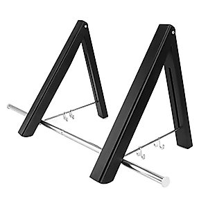 Retractable Clothes Hanger Rack, Foldable Recessed Design Wall Mounted Space Saving Retractable Clothes Drying Rack for Bathroom for Bedroom (Black)