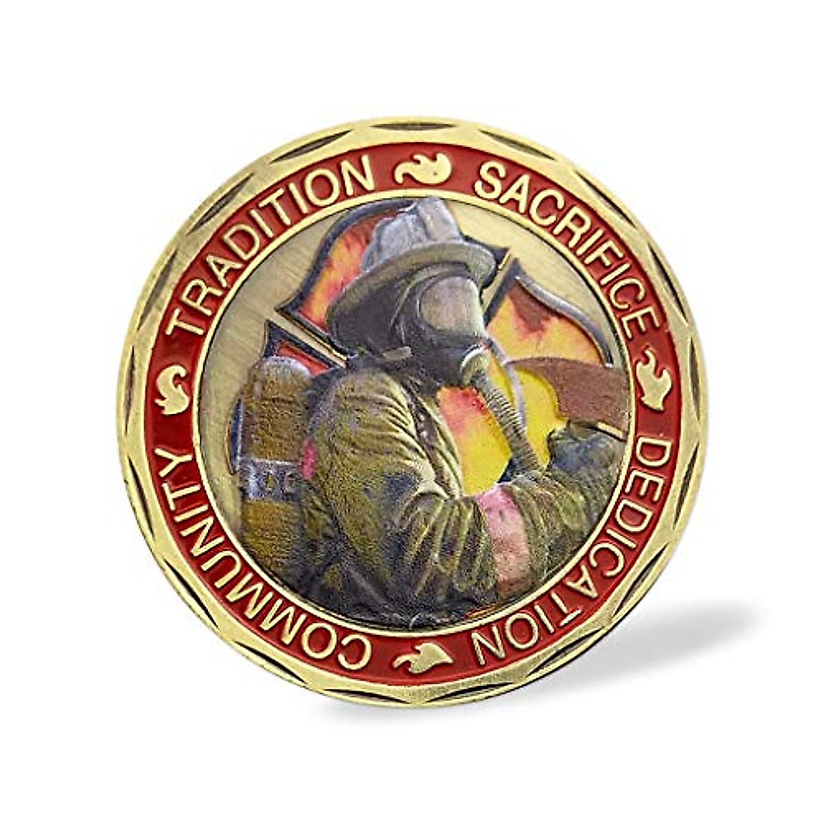 St. Florian Patron Saint of Firefighters Challenge Coin United States Prayer