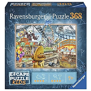 Ravensburger Escape Kids Puzzle - Amusement Park Plight 368 Piece Jigsaw Puzzle for Kids - 12936 - an Escape Room Experience in Puzzle Form