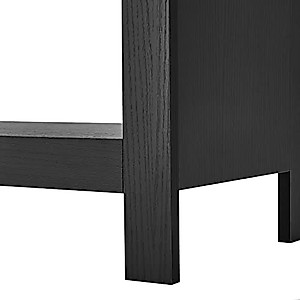 Panana Black TV Stand for 50 inch TV, Storage Shelves, Entertainment Center, Media Console, Living Room, Bedroom