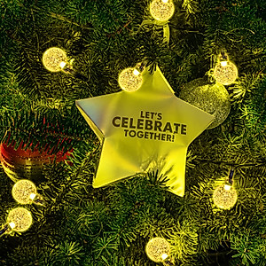 TYNLED Crystal Globe String Lights Outdoor, 60LED 36Ft Waterproof Solar String Fairy Lights Globe Crystal Balls Lighting for Home Garden Yard Patio Christmas Decoration