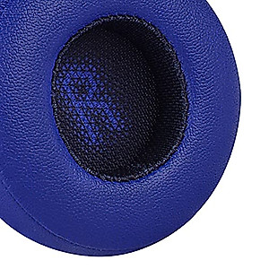 Geekria QuickFit Protein Leather Replacement Ear Pads for JBL E35, E45bt, E45, C45BT Headphones Ear Cushions, Headset Earpads, Ear Cups Repair Parts (Blue)