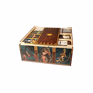 The Broken Token Game Organizer - Ankh: Gods of Egypt Compatible Game Organizer, Wooden Storage Box for Tabletop Games