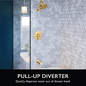 Design House 583898 Pull-Up Tub Diverter Spout, Satin Gold