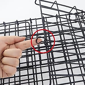 MAKELEN Folding Rear Bicycle Basket Steel Oversized Black