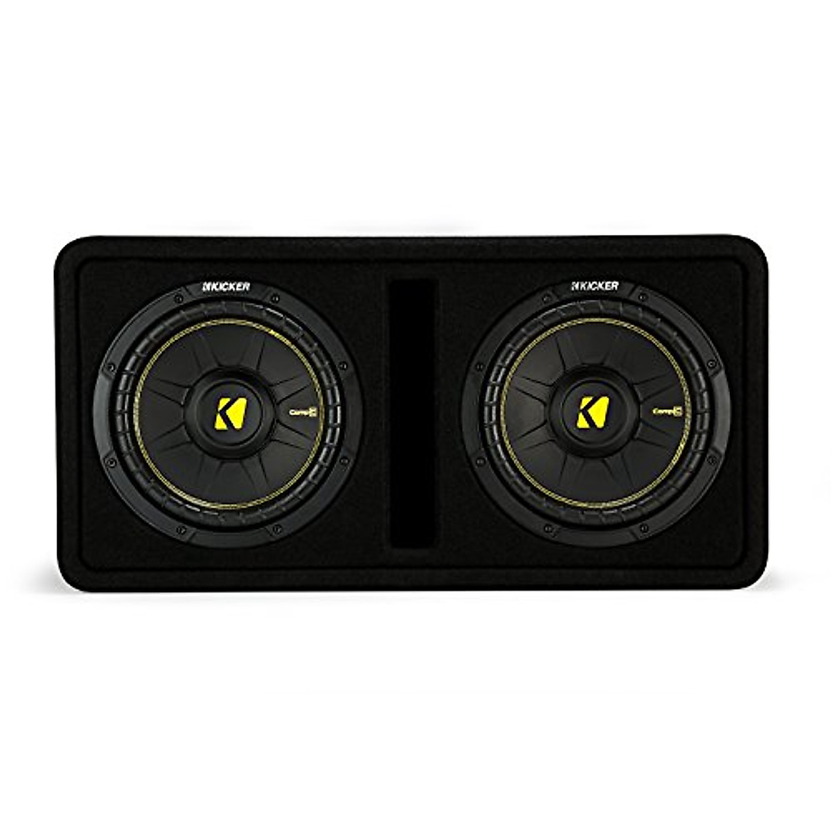 Kicker 44DCWC102 Dual CompC 10" Subwoofers in Vented Enclosure, 2-Ohm