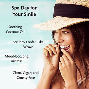 COCOFLOSS Coconut-oil infused luxury dental floss |Dentist Designed|Vegan and Cruelty-Free,GF|Floss Party for Men & Women| 8 month Supply (33 Yds x 4 Units) (coconut, mint, strawberry, orange(4-packs)