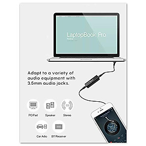 Smof Ground Loop Noise Isolator for Car Audio/Home Stereo System/Speaker/Bluetooth Adapter Receiver/Car Kit (Eliminate The Buzzing Noise Completely) with Jack 3.5mm Audio Cable
