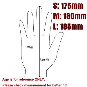 WPHMOTO Kids Full Finger Motorcycle Dirt Bike Riding Cycling Sports Gloves (S, Red)