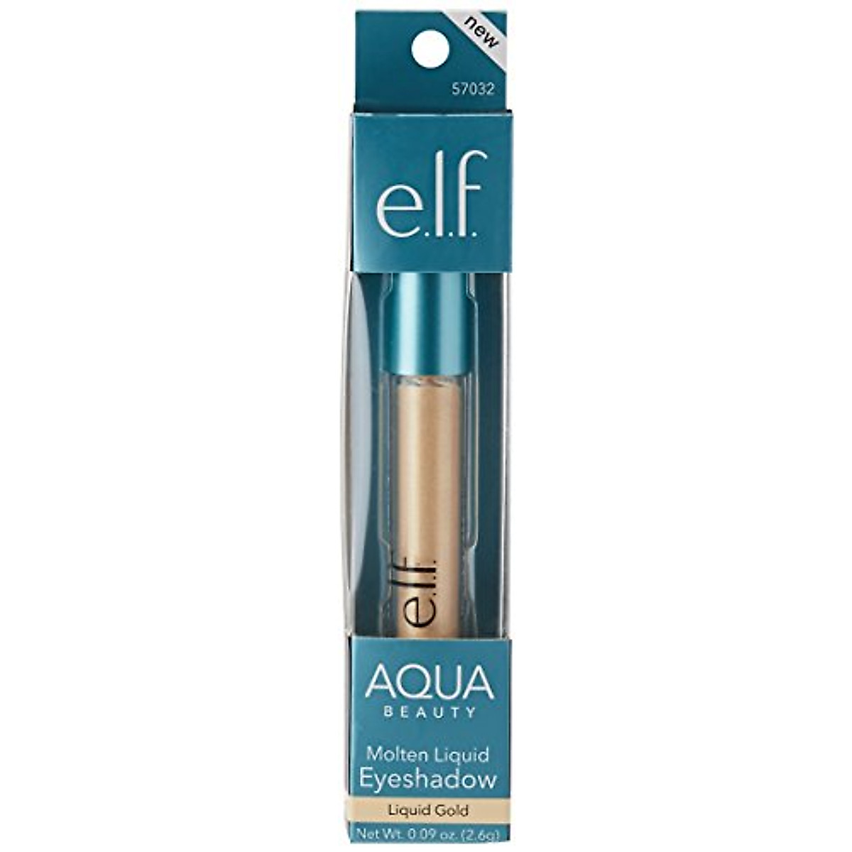 Elf Aqua Beauty Molten Liquid Eyeshadow 57032 Liquid Gold, 0.09 Ounce (Pack of 1)
