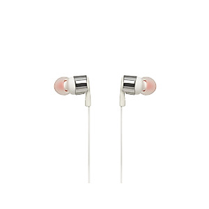 JBL T210 Pure Bass in-Ear Headphones with Microphone - White