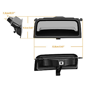 Gledewen Center Console Latch, Compatible with 2014-2020 Chevy Silverado Suburban Tahoe, GMC Yukon Sierra 1500 2500 3500, Plate Armrest Lid Lock | Replace# 22792217 22861304 Center Console Cover Lock