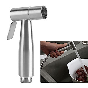 Handheld Bidet Sprayer, Portable Stainless Steel Bidet Toilet Sprayer Toilet Water Sprayer Bathroom Diaper Sprayer for Kitchen and Toilet Cleaning