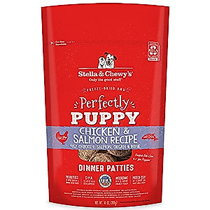 Stella & Chewy’s Freeze Dried Raw Dinner Patties – Crafted for Puppies – Grain Free, Protein Rich Perfectly Puppy Chicken & Salmon Recipe – 14 oz Bag