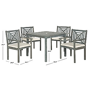 SAFAVIEH Outdoor Living Collection Del Mar 5-Piece Dining Set
