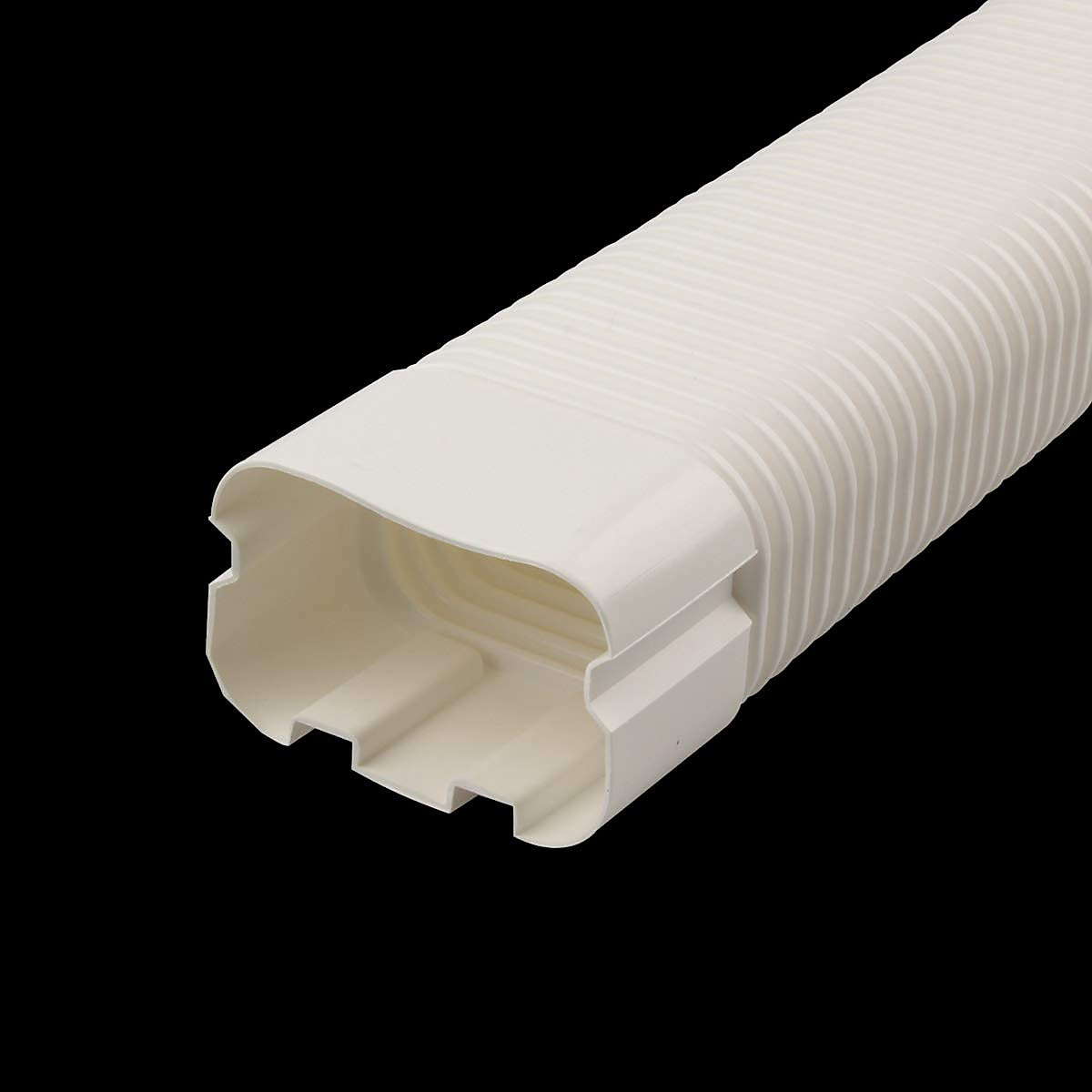 LBG Products 3" Flexible Pipe,Accessories of Decorative PVC Line Set Cover Tubing Kit for Central Air Conditioner, Heat Pump, Ductless Mini Split