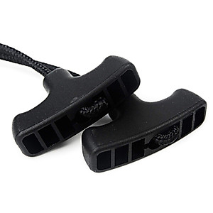 GUGULUZA Crossbow Cocking Device with Double Handle Crossbows Rope 1.6m/63 inch Cocker Aid Cocking String Tool Black