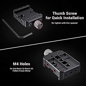 SmallRig DSLR and Mirrorless Quick Release Clamp for Arca-Type Standard Compatible with DJI Ronin S/SC ZHIYUN Crane Series Weebill S Gimbal - DBC2506