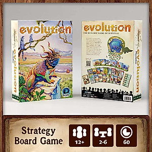 Northstar Game Studio Evolution Board Game | Beautiful Strategy Game for Adults, Teens and Families | Create Species in This Ecosystem Game | 2-6 Players, 60 Minutes, Age 12+