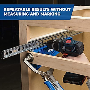 Kreg KHI-Slide Drawer Slide Jig - Drawer Slide Jig Kit - Drawer Slide Tool - for Cabinets, Drawers, Desks & More - Easily Install Drawer Slides - Set of 2