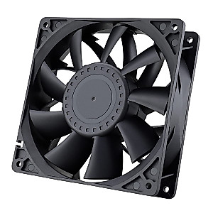 GDSTIME 140mm High Static Pressure Cooling Fan 2-Pin 140x140x38mm DC 12V Ball Bearing for Radiator Heatsink
