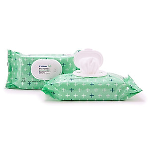 McKesson Baby Wipes - Scented with Powder Soft Fragrance, Contains Aloe and Vitamin E - 6.8 in x 7 in, 72 Wipes, 12 Packs, 864 Total