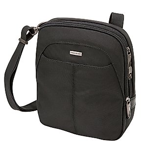 Travelon Anti-Theft Concealed Carry Slim Messenger Bag, Black